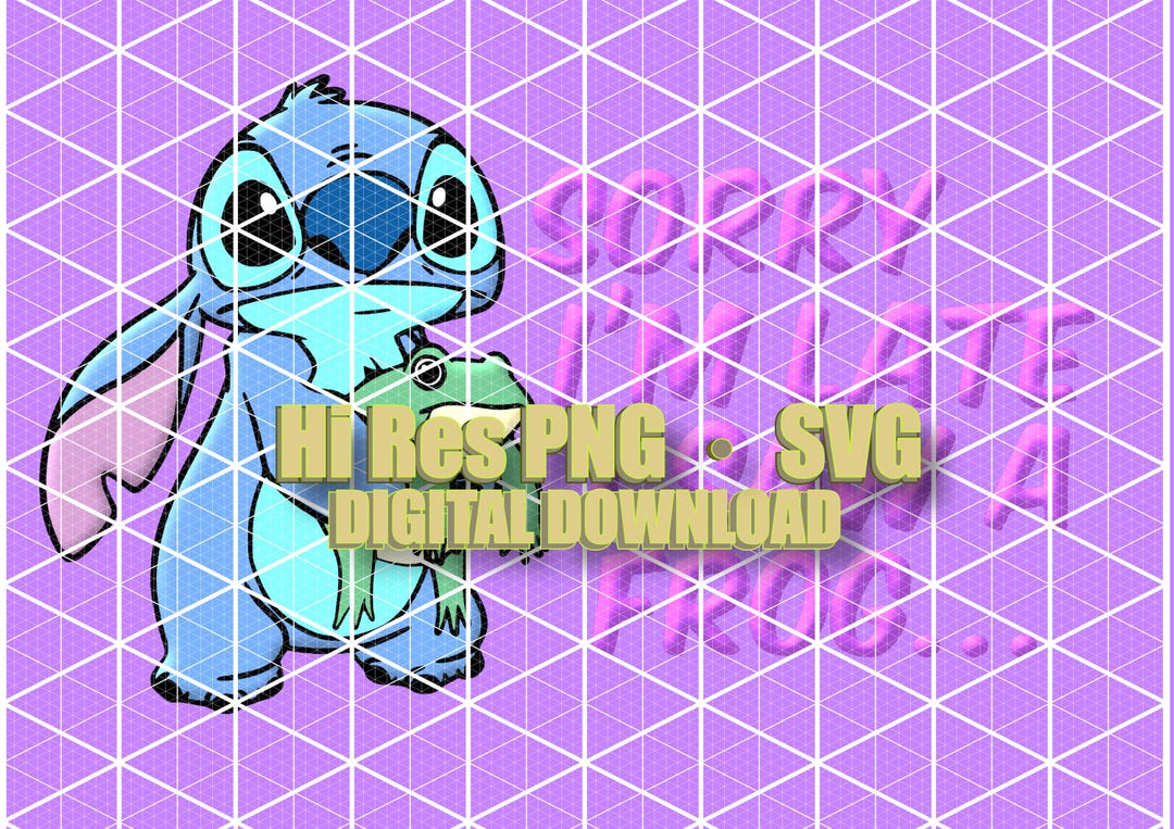 Cute Stitch Hugging a Frog From Lilo and Stitch Stitch & Frog HD PNG ...