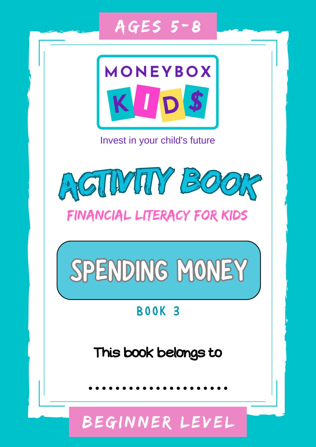 Financial Literacy Activity Book for Kids (5-8 Year Olds), Australian ...