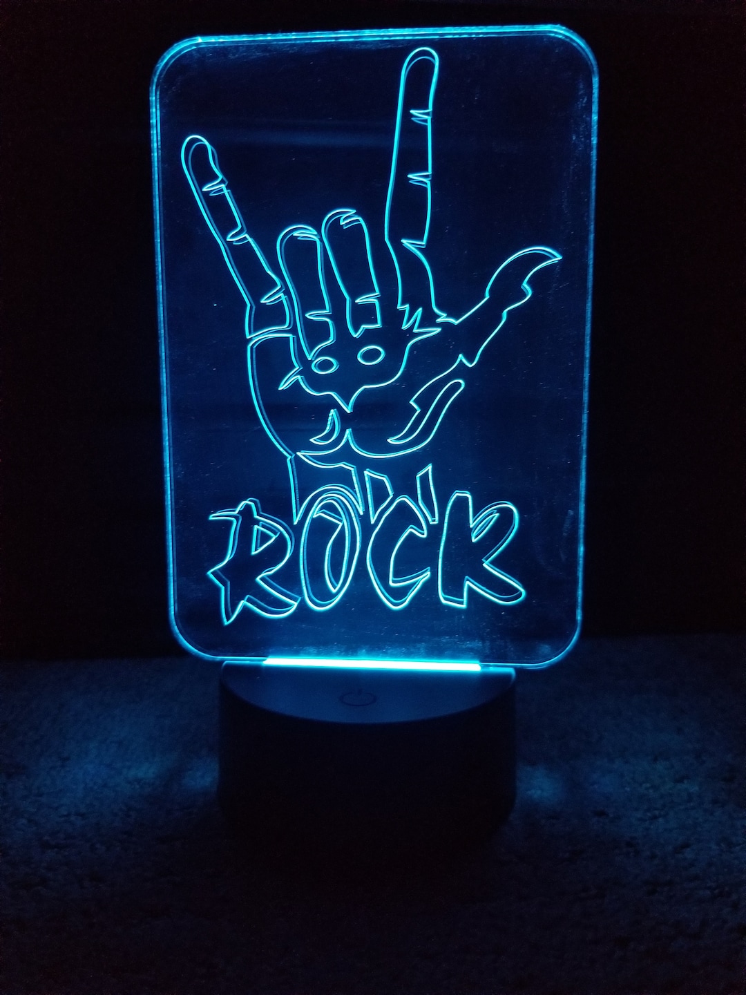 Laser Cut and Laser Engraved LED Light Acrylic Engraved Night Light ...