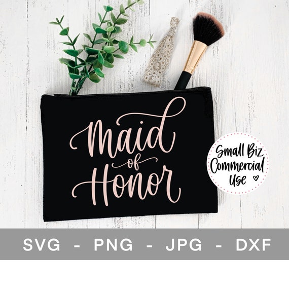 Maid of Honor SVG Files Hand Lettered Cricut Silhouette Cut | Etsy