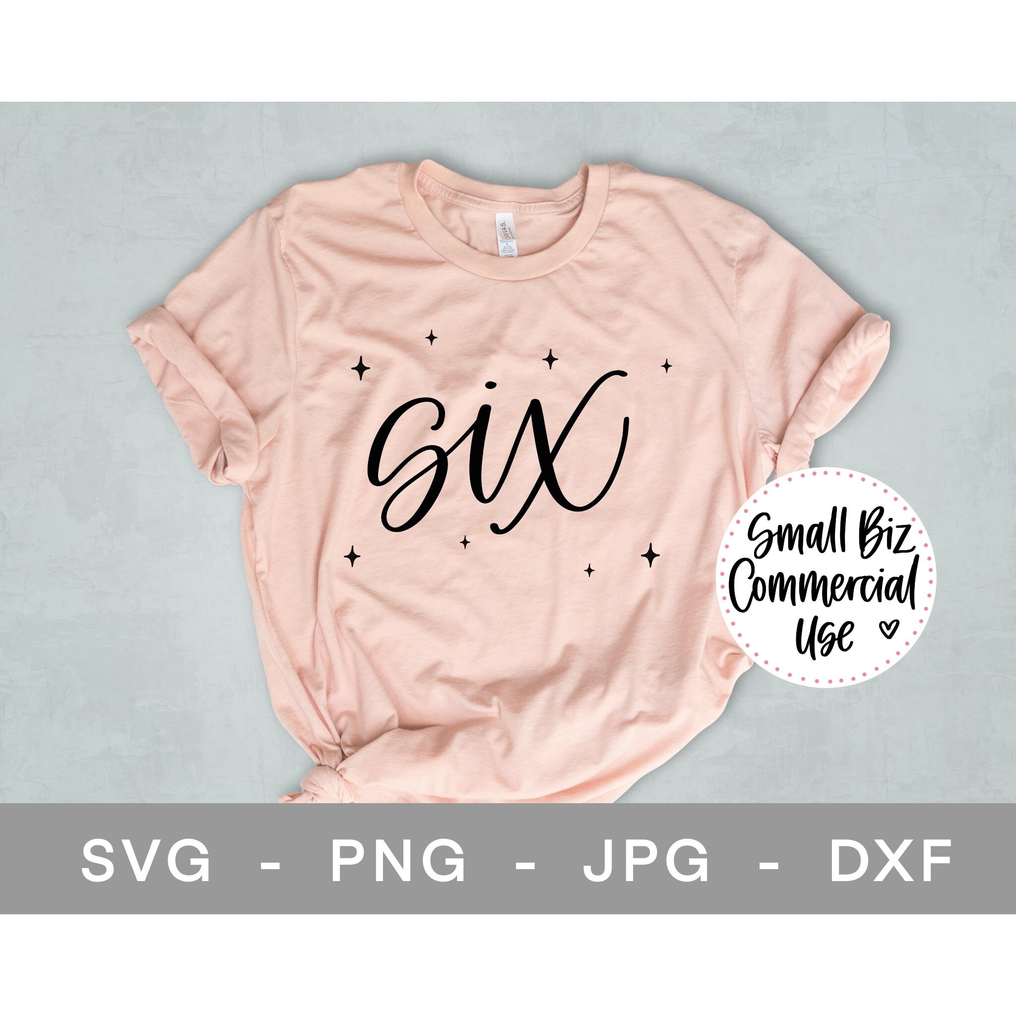 Six Hand Lettered SVG Files, Cricut Silhouette Cut Files, Svg, Png, Jpg ...