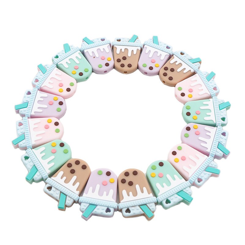 Bubble Tea Beads Bubble Tea Silicone Beads Molded Silicone | Etsy