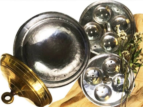 Traditional Southindian Brass Idli Pathram Large Size / - Etsy