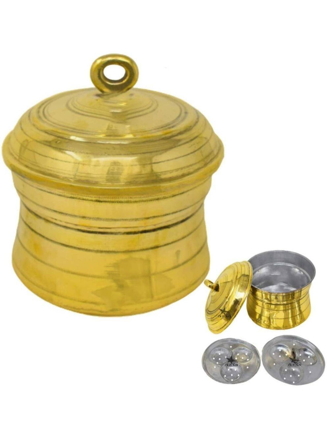 Traditional Southindian Brass Idli Pathram Large Size / - Etsy