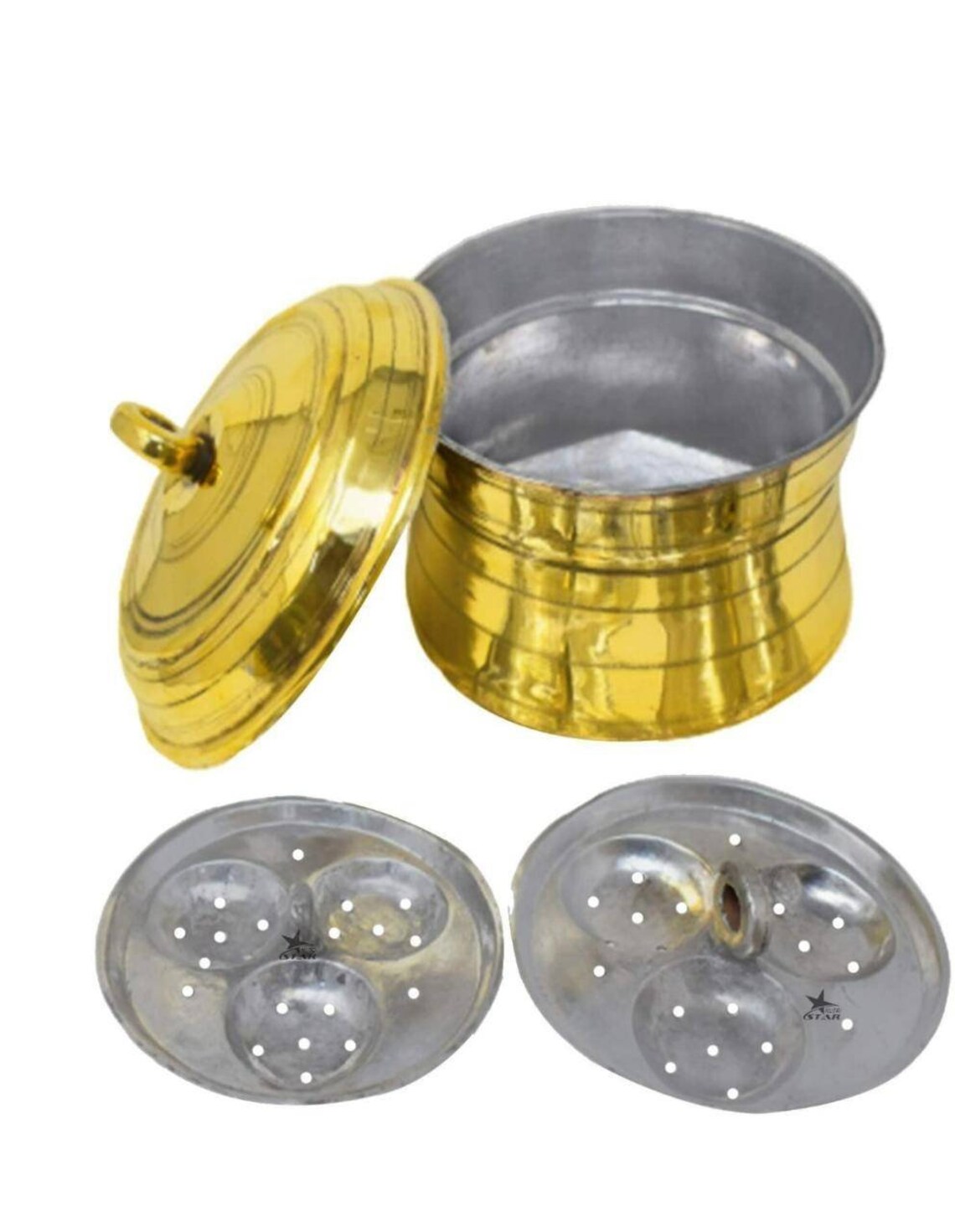 Traditional Southindian Brass Idli Pathram Large Size / - Etsy