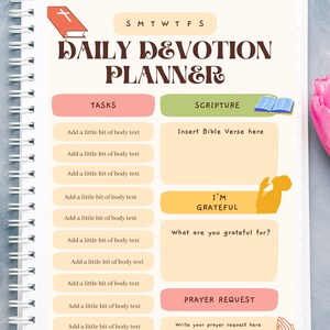 Digital Devotional Planner. Plan by the Day, Week, and or Month ...