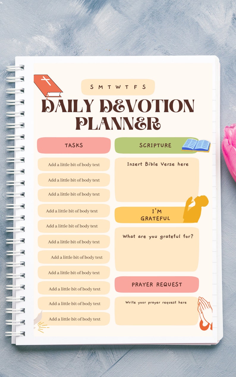 Digital Devotional Planner. Plan by the Day, Week, and or Month ...