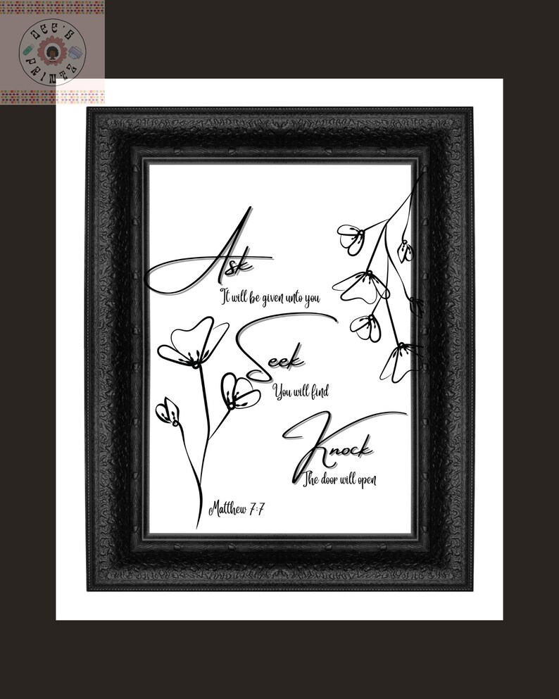 Inspirational Christian Art Bundle: 7 Designs, PDF & PNG Files for ...