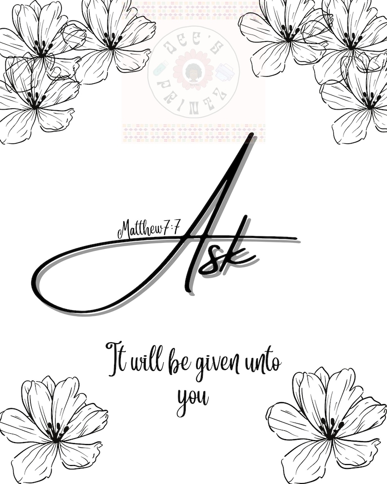 Inspirational Christian Art Bundle: 7 Designs, PDF & PNG Files for ...