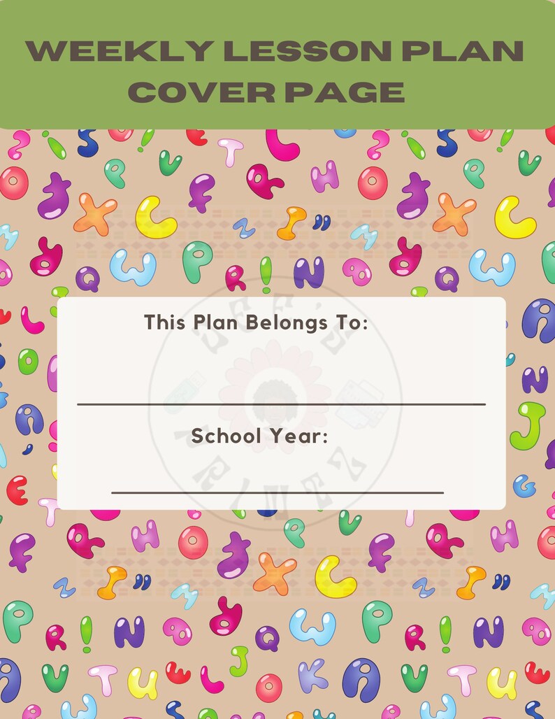 Lesson Plan Template for Home School Pre-k and Kindergarten Teachers ...