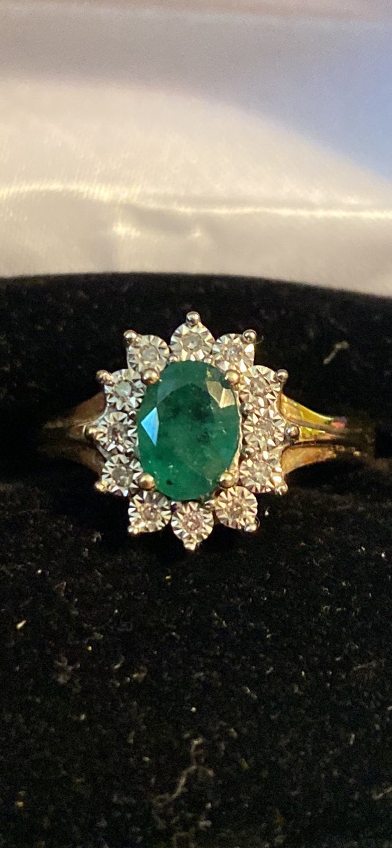 10k Gold Princess Diana Inspired Sapphire Pendant wit… - Gem