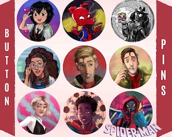 Spiderverse Button - Etsy