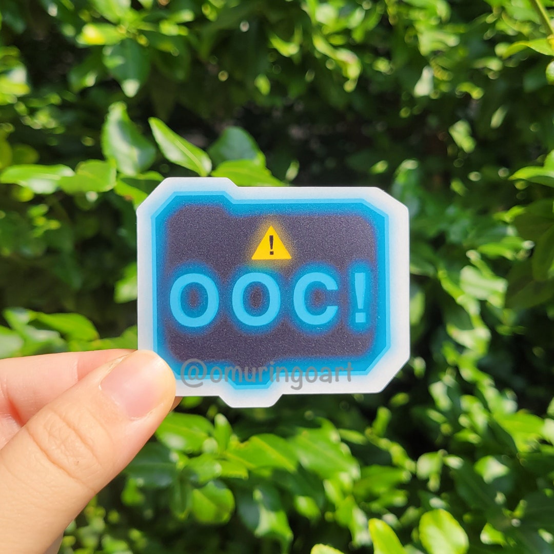 SVSSS MXTX OOC! Transparent Warning Sticker - Etsy
