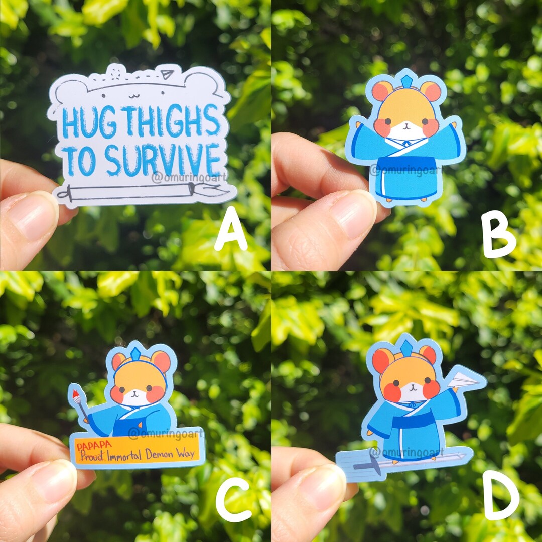 SVSSS MXTX Hamster Airplane Bro SQH Stickers - Etsy