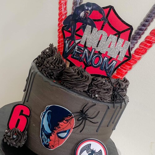 Venom Inspired 3D Cake Topper - Etsy