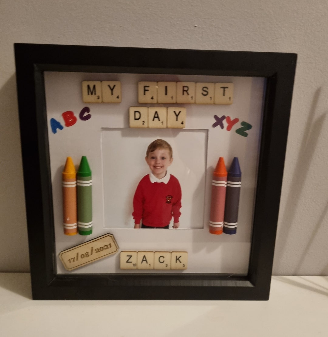 Personalised First Day at School Frame - Etsy