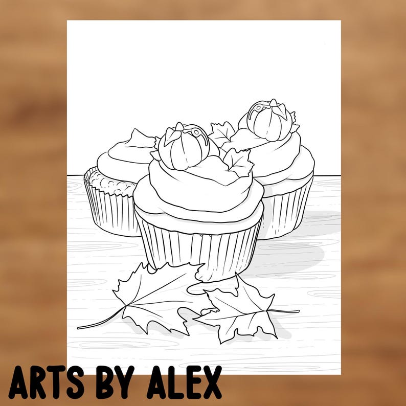 Fall Treats Coloring Pages, Fall Coloring Pages, Fall Coloring Activity ...