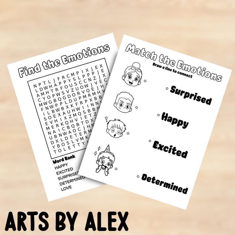 Color the Emotions, Coloring Pages for Kids, Kids Coloring Pages ...