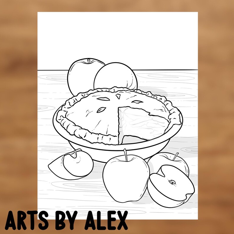 Fall Treats Coloring Pages, Fall Coloring Pages, Fall Coloring Activity ...