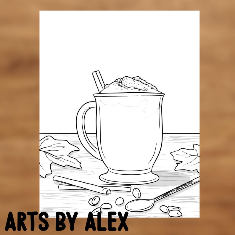 Fall Treats Coloring Pages, Fall Coloring Pages, Fall Coloring Activity ...