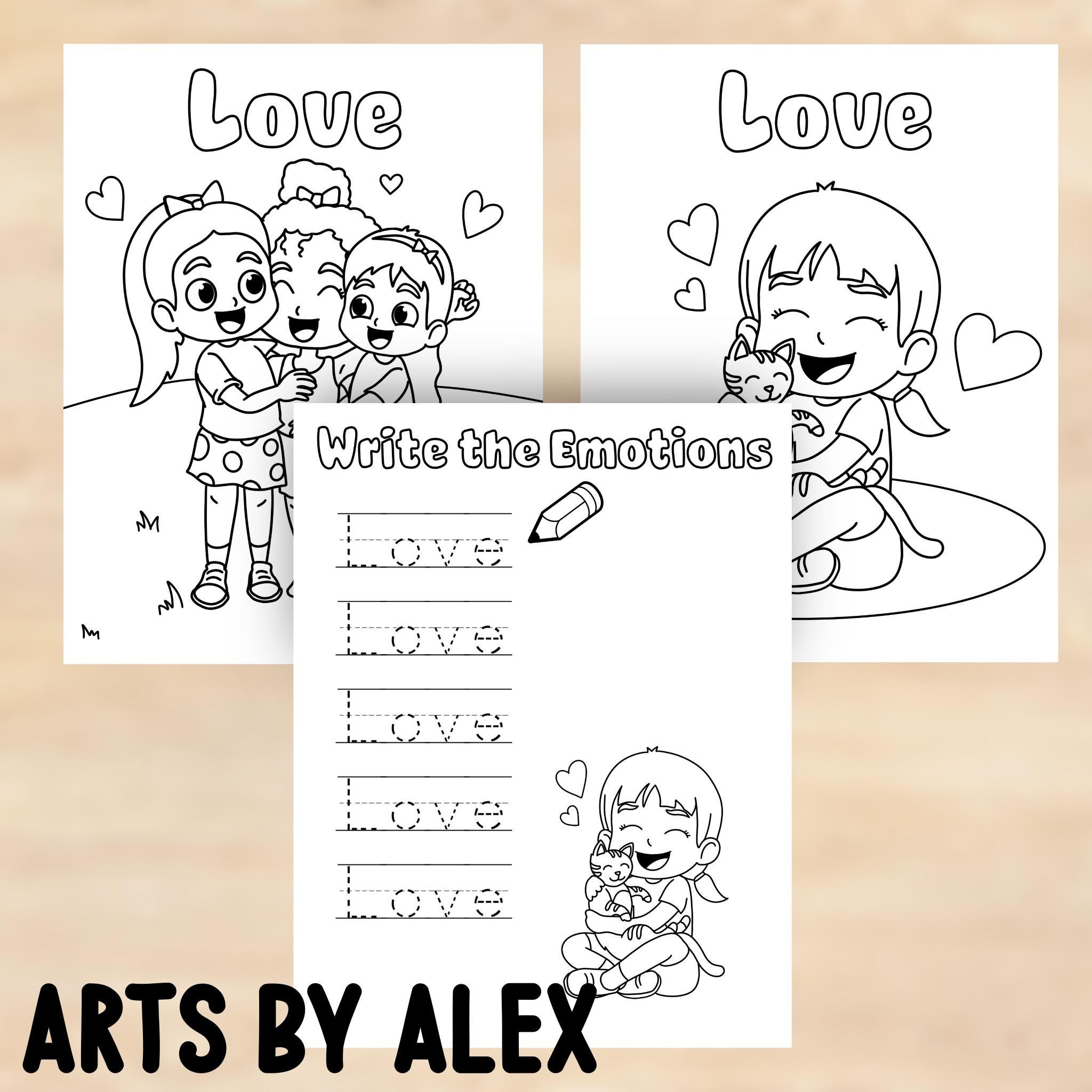 Color the Emotions, Coloring Pages for Kids, Kids Coloring Pages ...