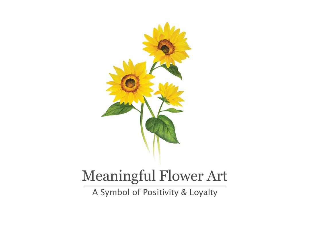 Sunflower Art Print – Symbol of Positivity | Botanical Wall Art ...