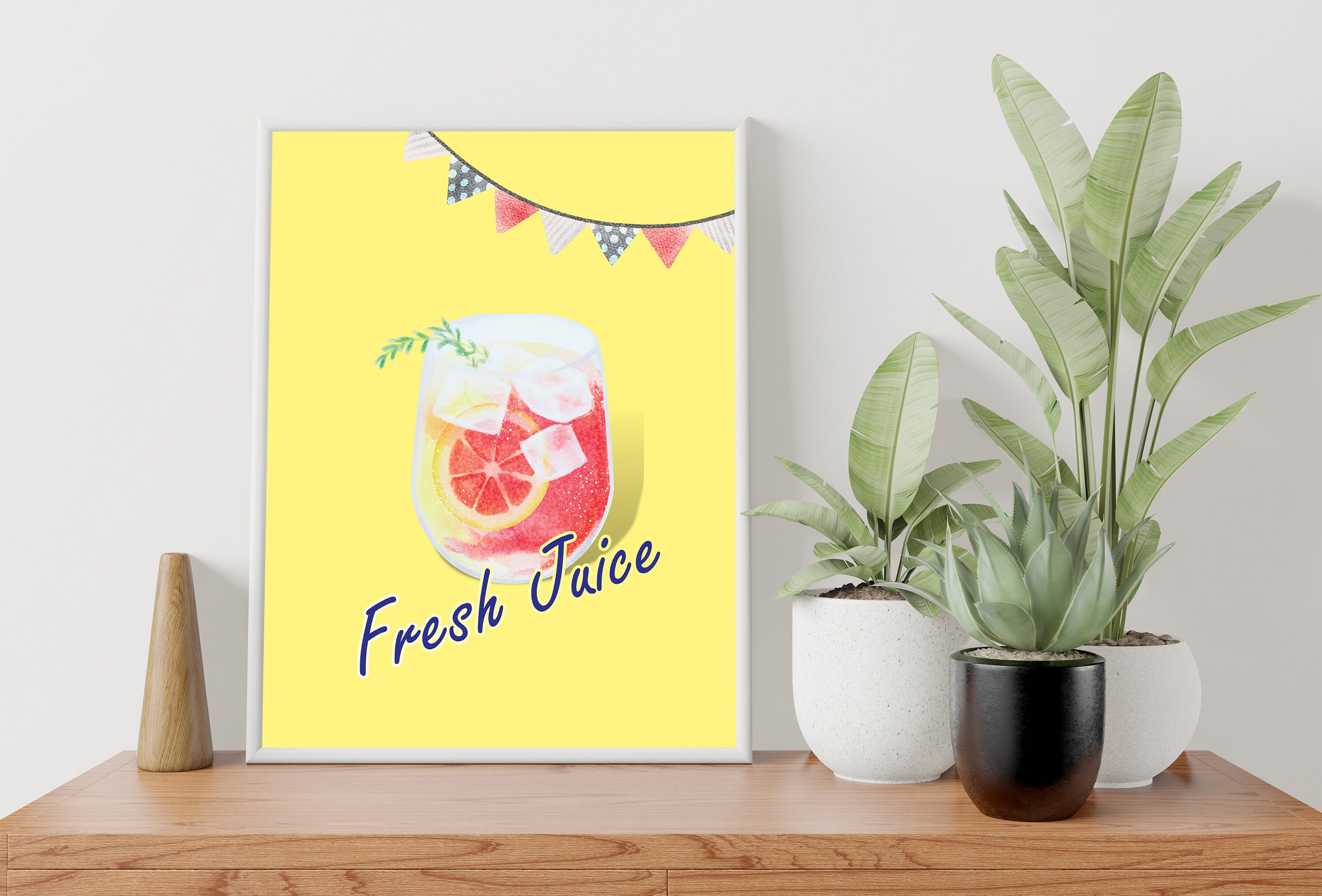 Colorful Retro Juice Printable Wall Art - Etsy