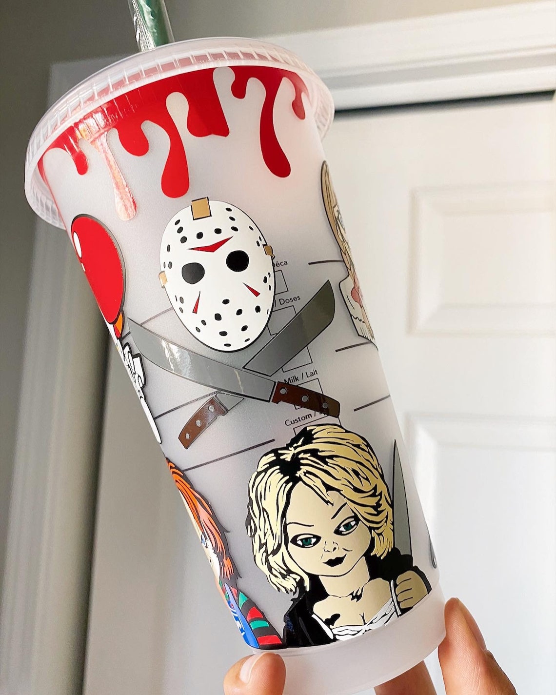 Horror Tumbler Slasher Halloween Cup Spooky Characters - Etsy