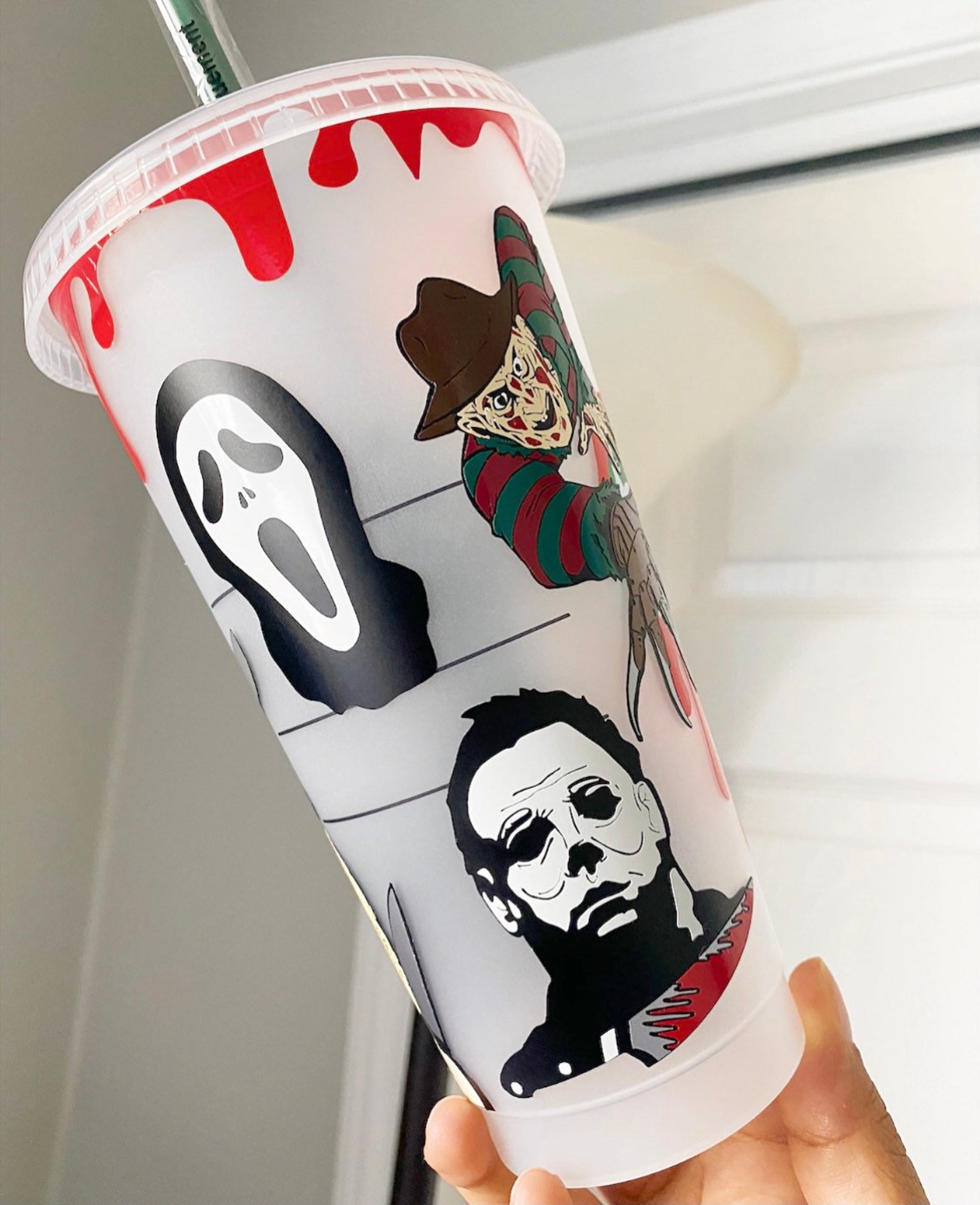 Horror Tumbler Slasher Halloween Cup Spooky Characters - Etsy