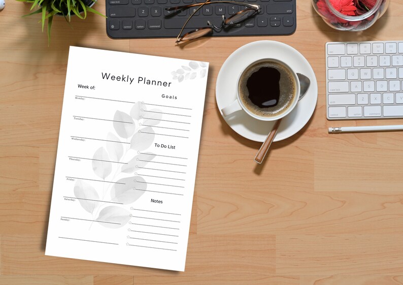 Printable Daily Planner Printable Weekly Planner Journal - Etsy