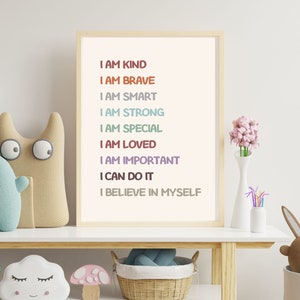 Inspirational Quotes for Kids, Classroom Decor Rainbow, Educational ...