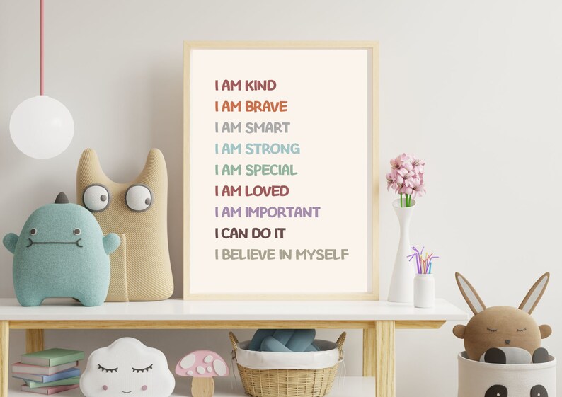 Inspirational Quotes for Kids, Classroom Decor Rainbow, Educational ...