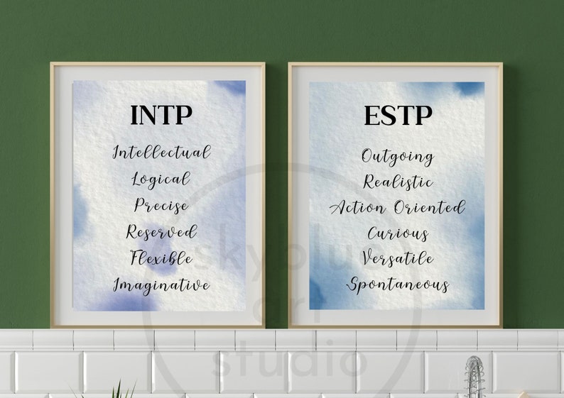 Printable MBTI Wall Art, MBTI Printable Bundle, MBTI Print Set - Etsy