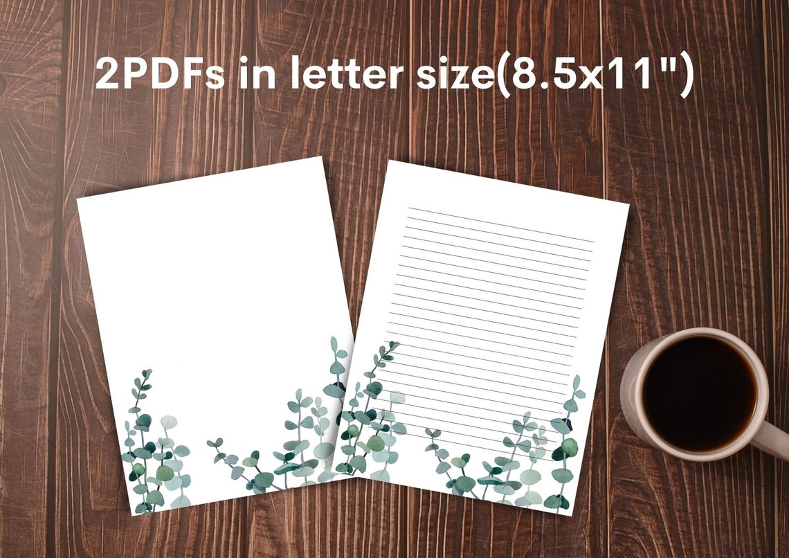 Printable Stationery Stationery Letter Paper Digital - Etsy