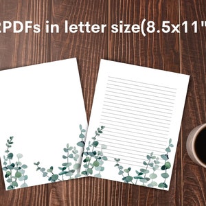 Printable Stationery Stationery Letter Paper Digital - Etsy