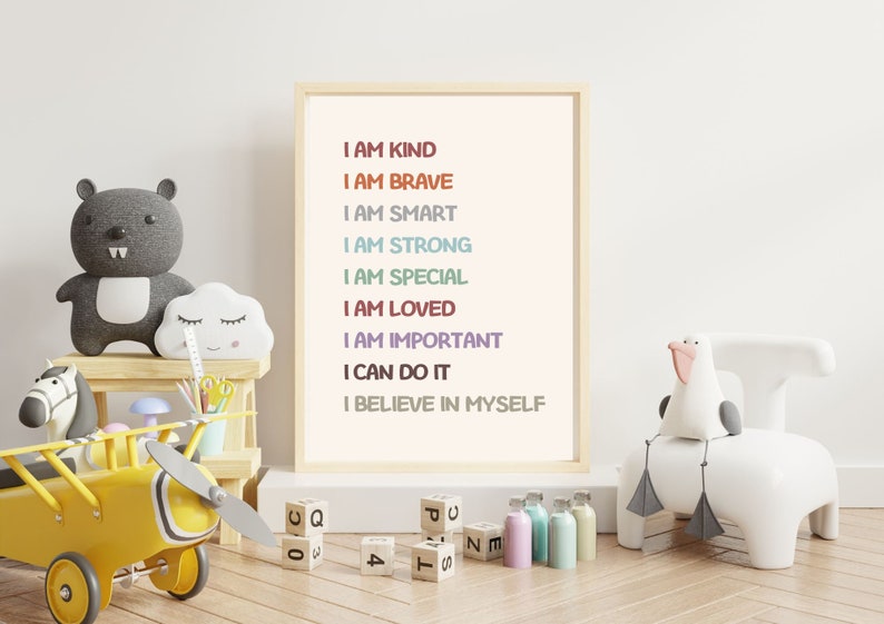Inspirational Quotes for Kids, Classroom Decor Rainbow, Educational ...