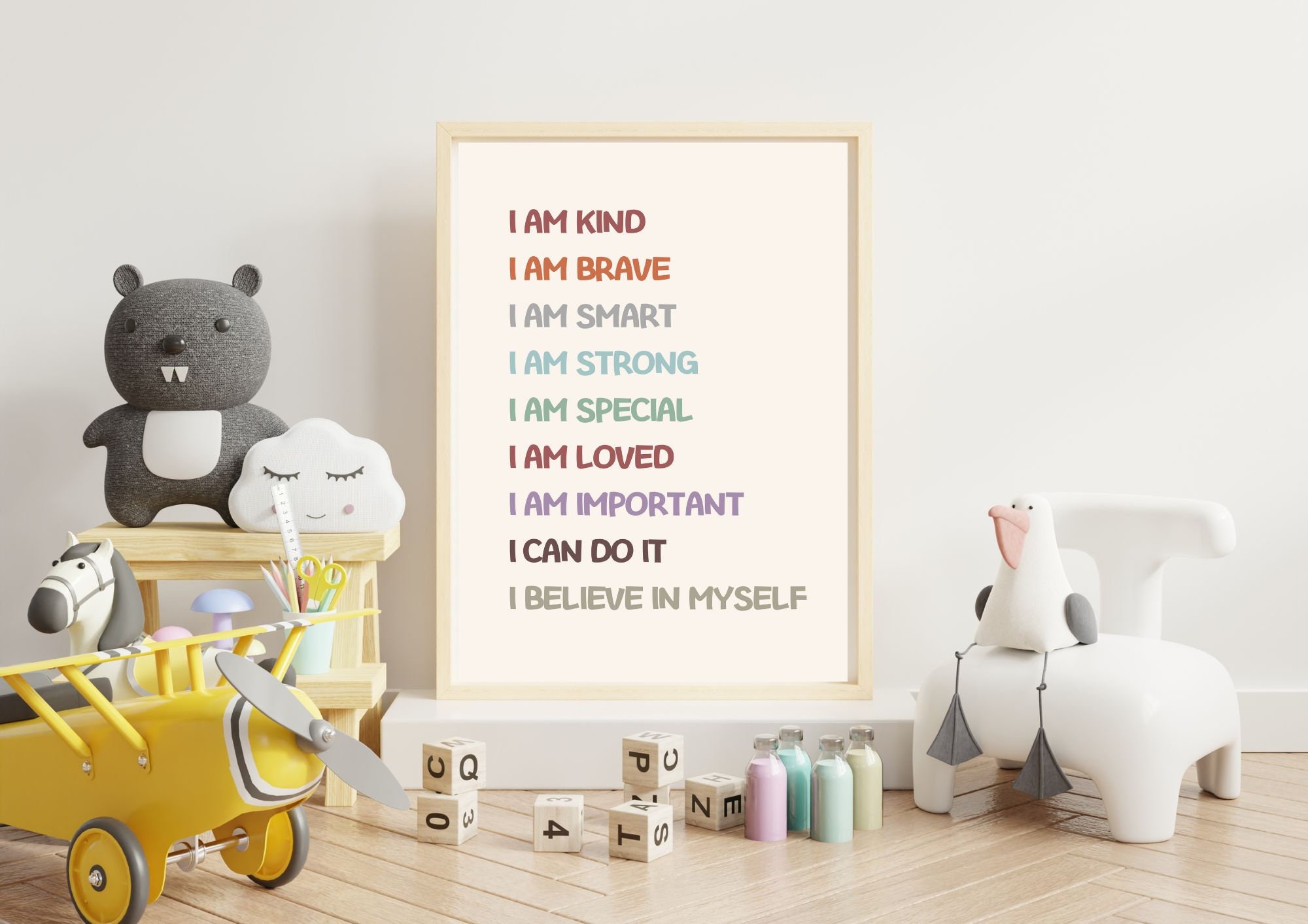 Inspirational Quotes for Kids, Classroom Decor Rainbow, Educational ...