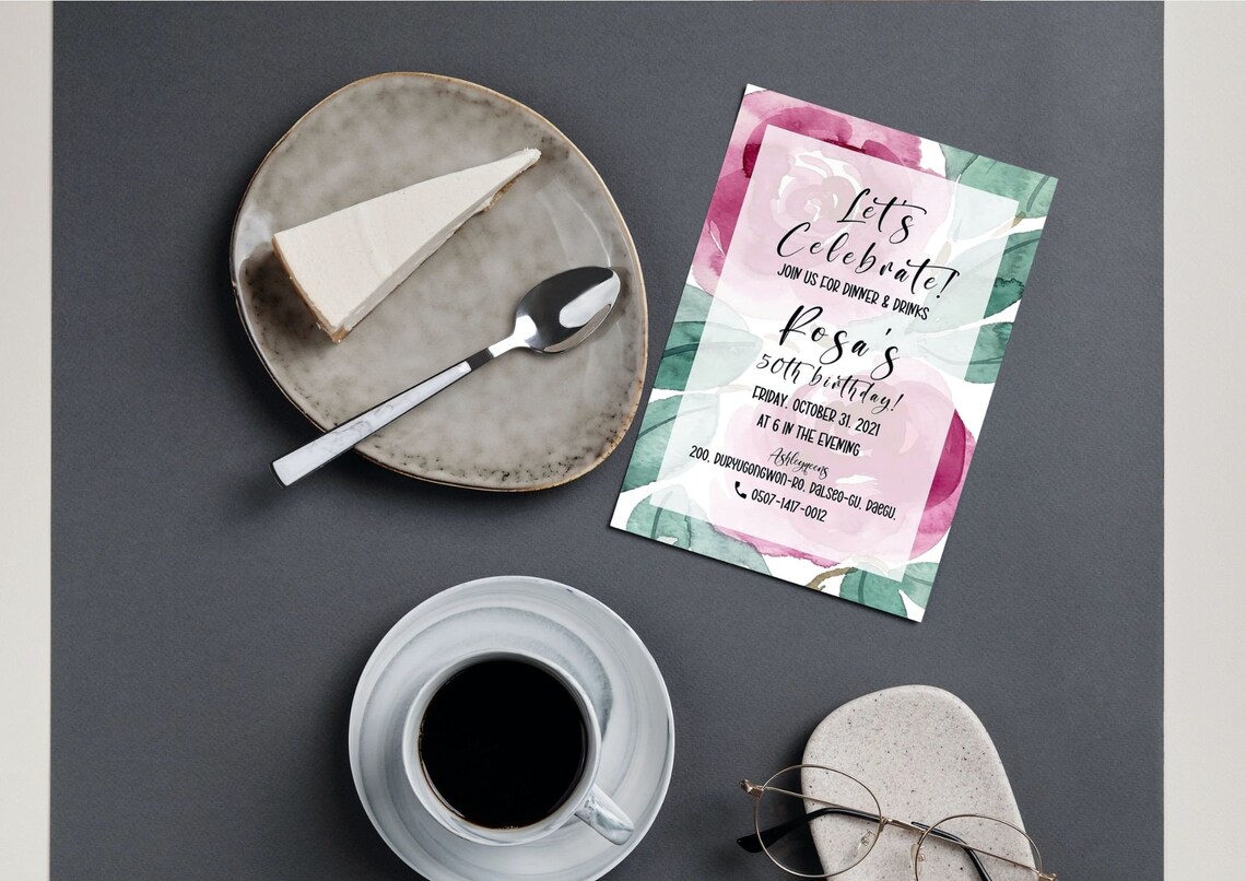 Editable Invitation Card Personalized Invitation Card - Etsy