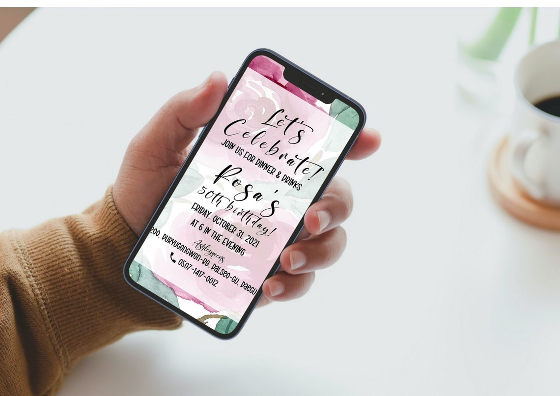 Editable Invitation Card Personalized Invitation Card - Etsy