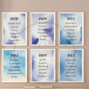 Printable MBTI Wall Art MBTI Printable Bundle MBTI Print Set - Etsy