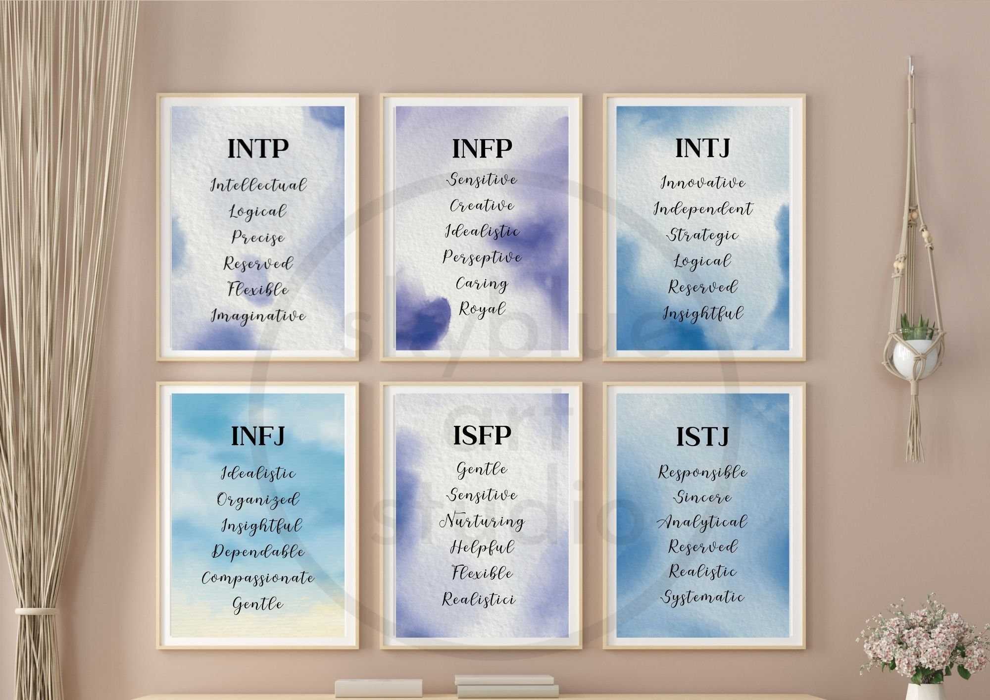 Printable MBTI Wall Art MBTI Printable Bundle MBTI Print Set | Etsy ...