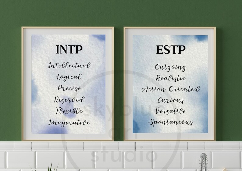 Printable MBTI Wall Art MBTI Printable Bundle MBTI Print Set - Etsy