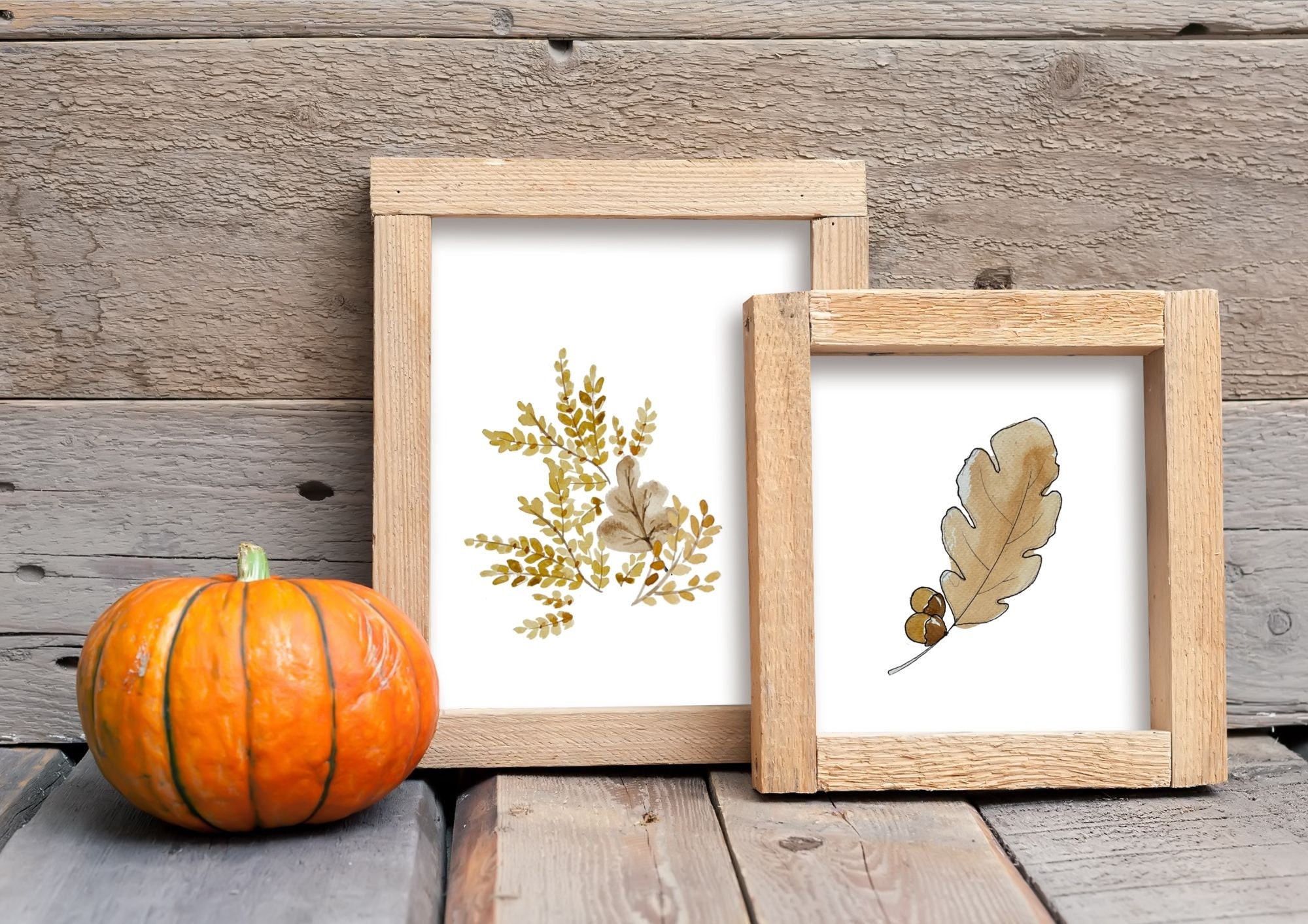 Autumn Leaves Clipart, Thanksgiving Clipart, Watercolor Fall Clipart ...