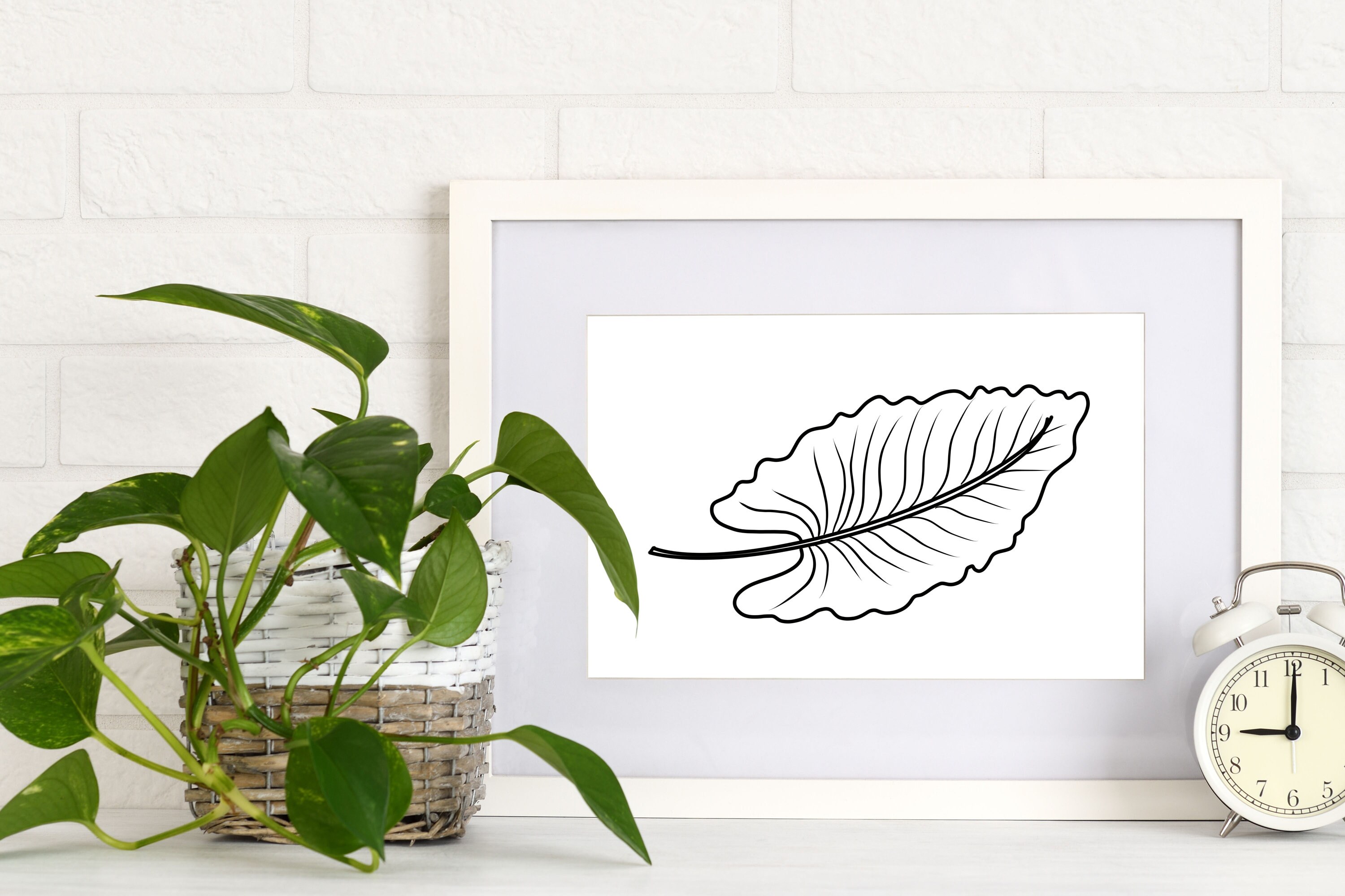 Tropical Leaves Tropical Leaf Clip Art Hand Drawn Tropical - Etsy