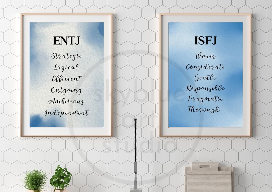 Printable MBTI Wall Art MBTI Printable Bundle MBTI Print Set - Etsy