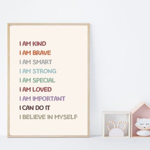 Inspirational Quotes for Kids, Classroom Decor Rainbow, Educational ...