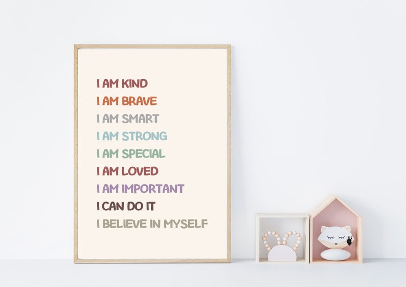 Inspirational Quotes for Kids, Classroom Decor Rainbow, Educational ...