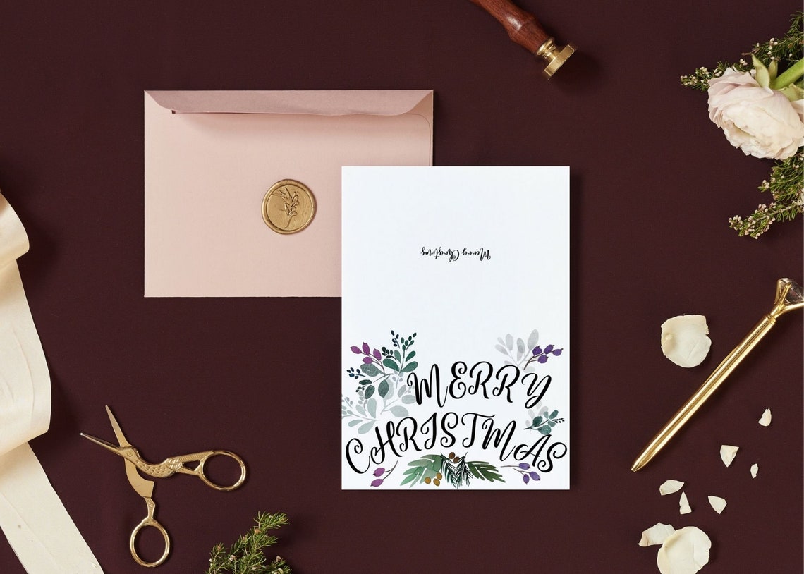 Editable New Year Card, Editable Greeting Card, Customize With Canva ...