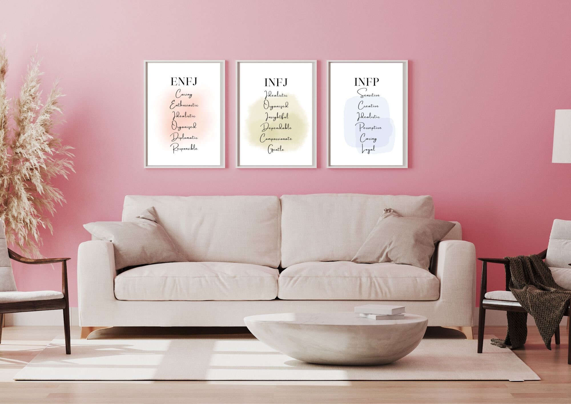 MBTI Printable Bundle, 16 MBTI Print Set, Printable MBTI Wall Art, - Etsy