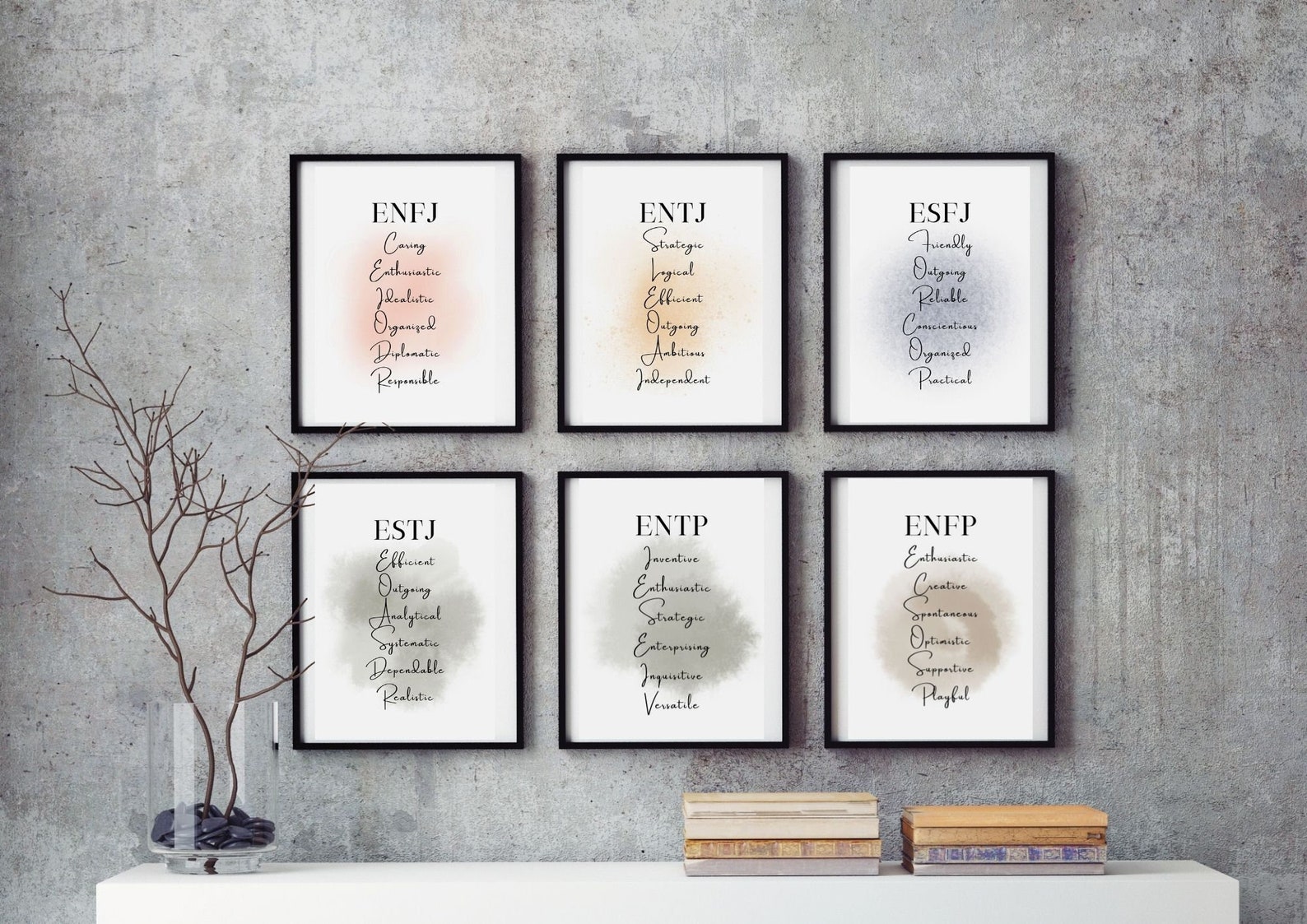 MBTI Printable bundle 16 MBTI Print set Printable MBTI wall | Etsy